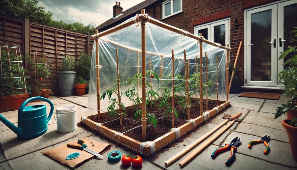 【家庭菜園】雨よけ自作で快適栽培｜竹やビニールで手軽にDIY